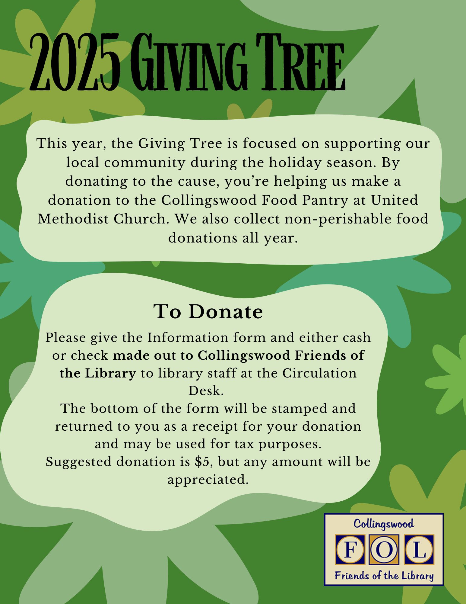 2025 Giving Tree - Collingswood Public Library